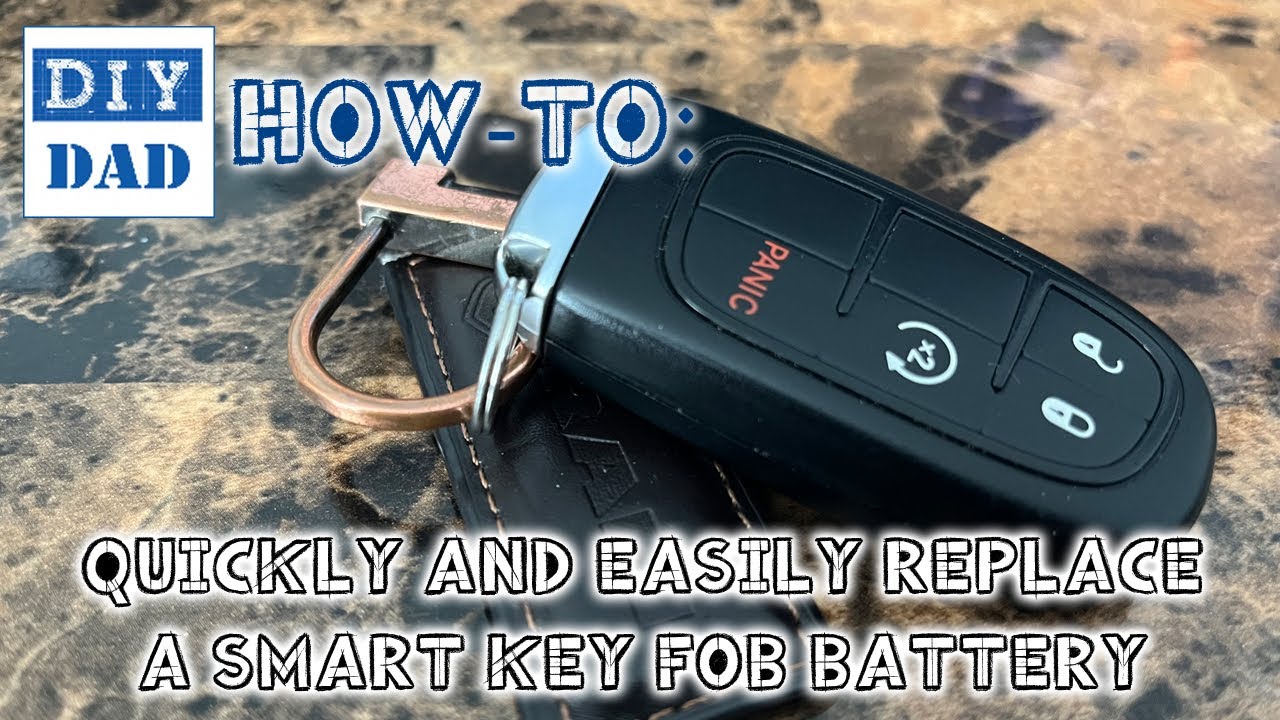 Quickly and Easily replace the battery in a smart key fob - YouTube