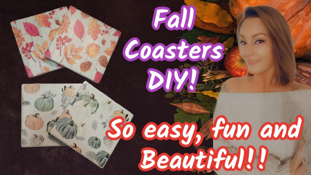 Create Your Own Fall Coasters | Craft With Me | Fun DIY Project - YouTube