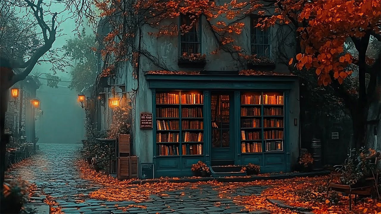 Eerie Bookshop in the Heart of Autumn | Haunted Melodies | Dark ...