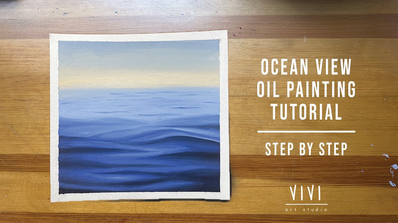 Ocean Oil Painting TUTORİAL / HOW TO DRAW OCEAN VİEW - YouTube