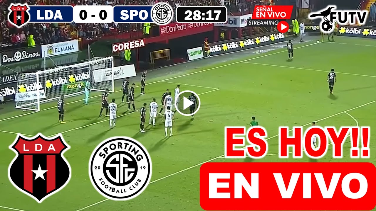 🔴 Alajuelense vs Sporting San José EN VIVO hoy Liga Costa Rica 2024 x ...