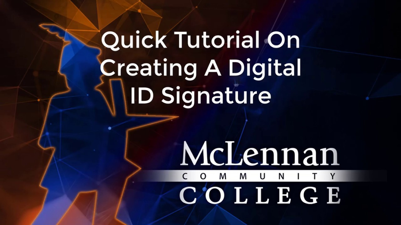 MCC Tech Tips Creating A Digital ID Signatures YouTube mcc-tech-tips-creating-a-digital-id-signatures-youtube