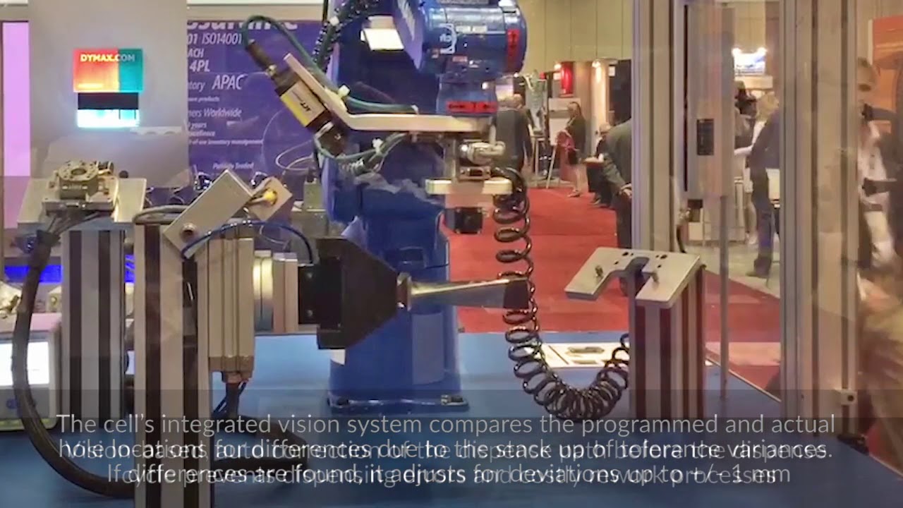 Automated Turbine Blade Masking Cell at MRO 2017 - YouTube