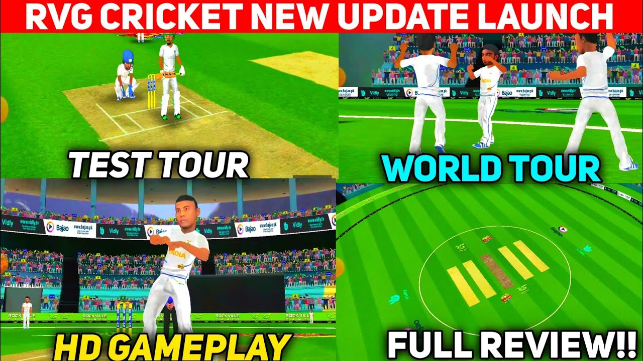 RVG Cricket New Big Update Launch | World Tour, Test Tour | RVG Cricket ...