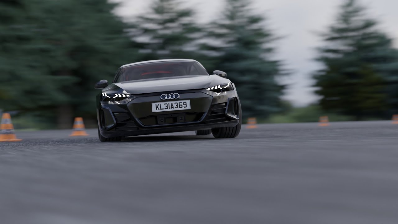 Audi e-tron GT Realistic Animation I Blender 4.2 I NVIDIA RTX 4070Ti ...