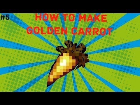 How to make a Golden Carrot 🥕in Minecraft || Easy idea to make it || # ...