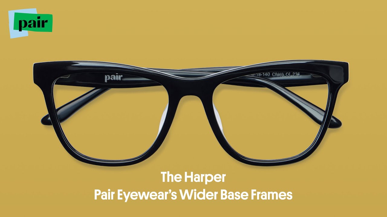 Trying On The Harper | Pair Eyewear’s Wider Frames - YouTube