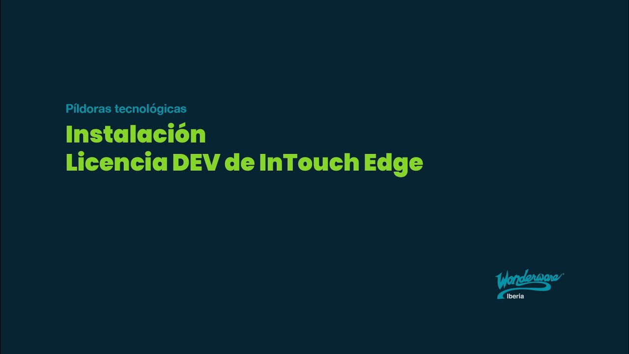Instalación licencia dev en InTouch Edge - YouTube