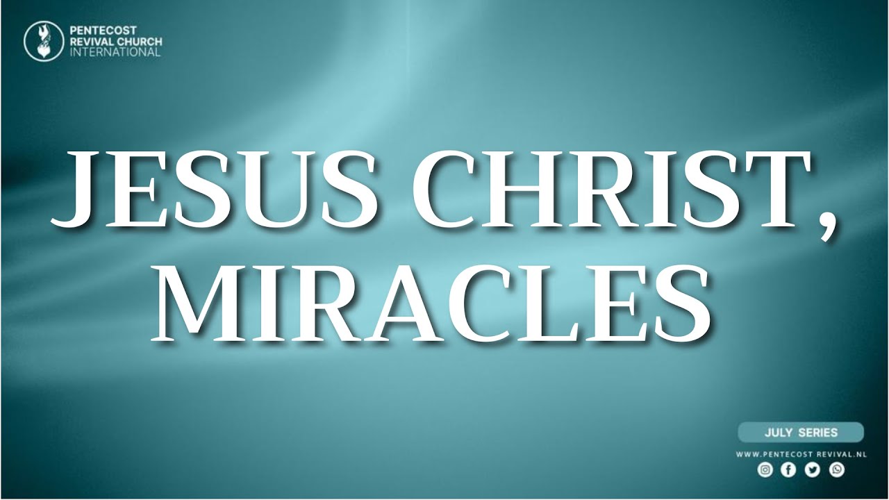 Jesus Christ, Miracles Pt. 1 | I Believe In Miracles | Pastor Emmanuel ...