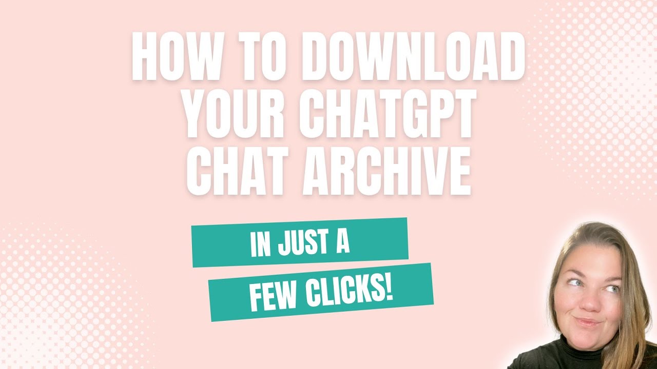 How to Download Your ChatGPT Chat Archive in just a few clicks! 🤯 - YouTube