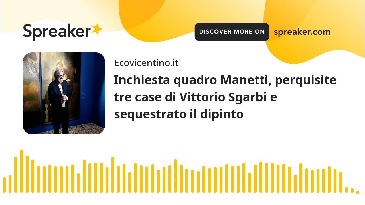 Inchiesta Quadro Manetti Perquisite Tre Case Di Vittorio Sgarbi E
