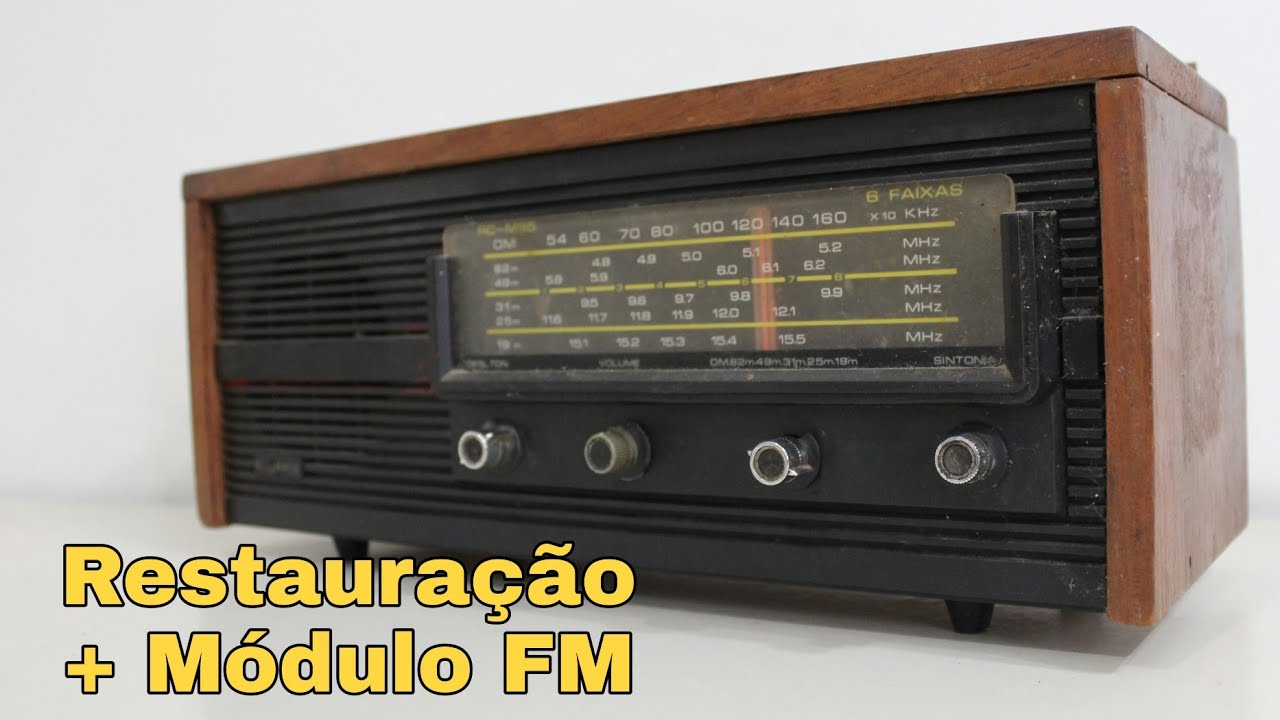 Antigo Rádio Motoradio RC-M65 - Restauração + FM/Bluetooth - YouTube