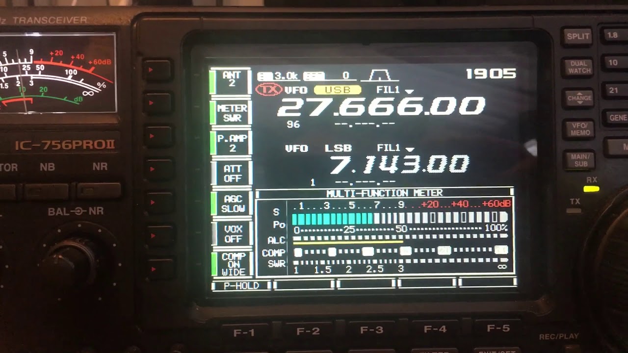 Icom ic 756 pro 2 amateur radio HF radio ham radio PLT interference ...