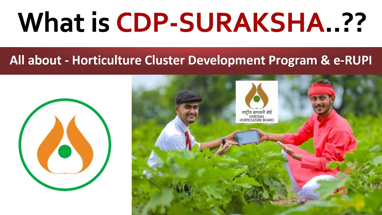 What is CDP-SURAKSHA used for Horticulture Farmers | e-RUPI & Cluster ...