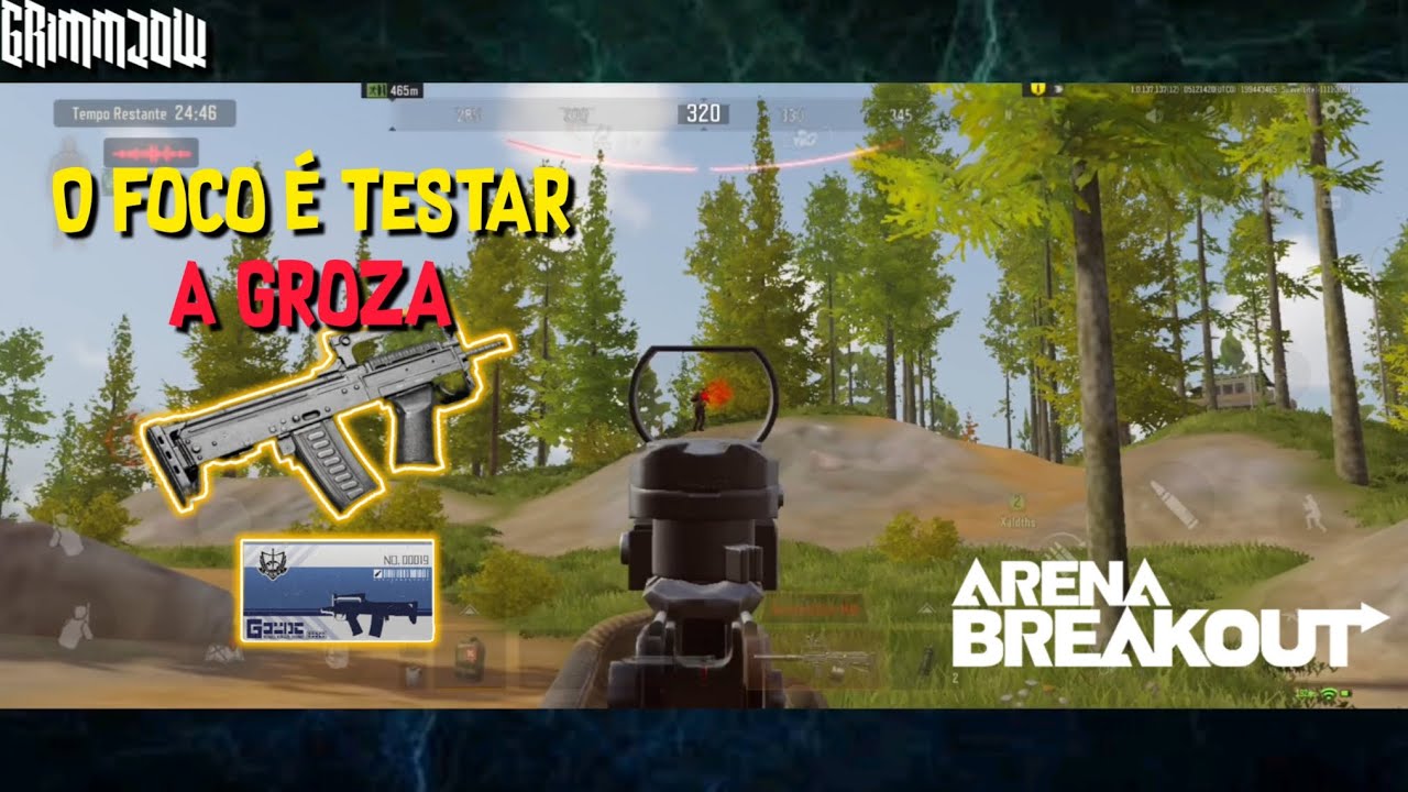 O FOCO É TESTAR A GROZA - ARENA BREAKOUT - YouTube