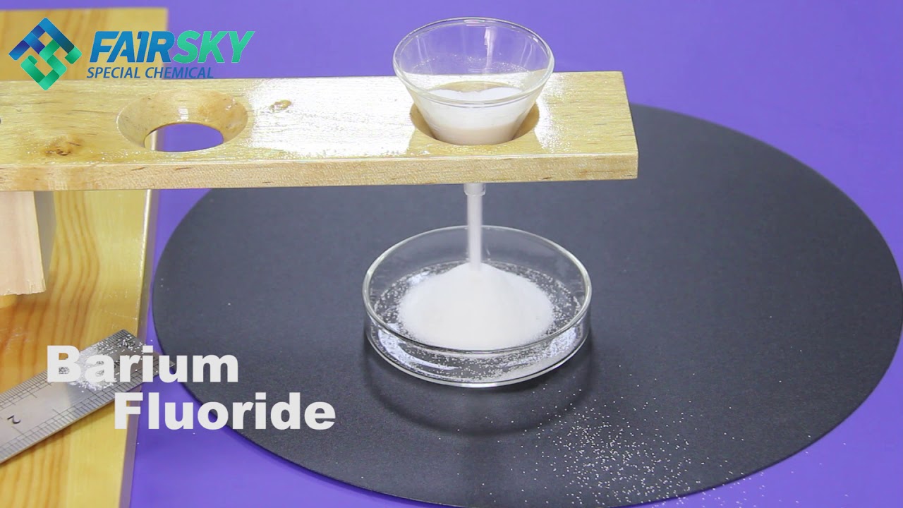 Barium Fluoride test experiment - YouTube