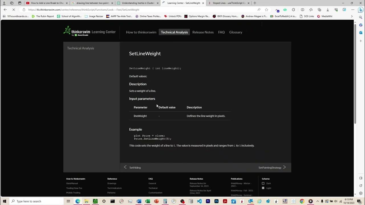 How To Auto Plot A Dot Onto A Thinkorswim Chart Using Thinkscript Youtube