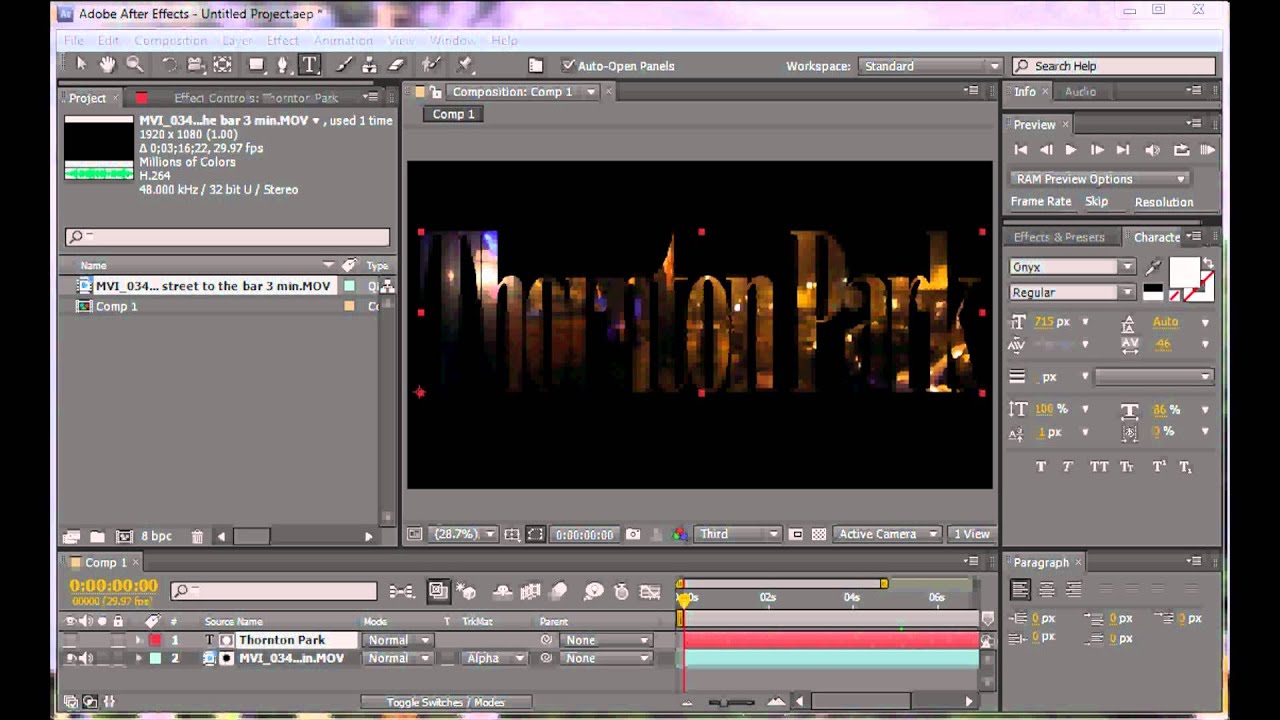 TUTORIAL Masking With Text In After Effects mpeg YouTube TUTORIAL Masking With Text In After Effects mpeg YouTube