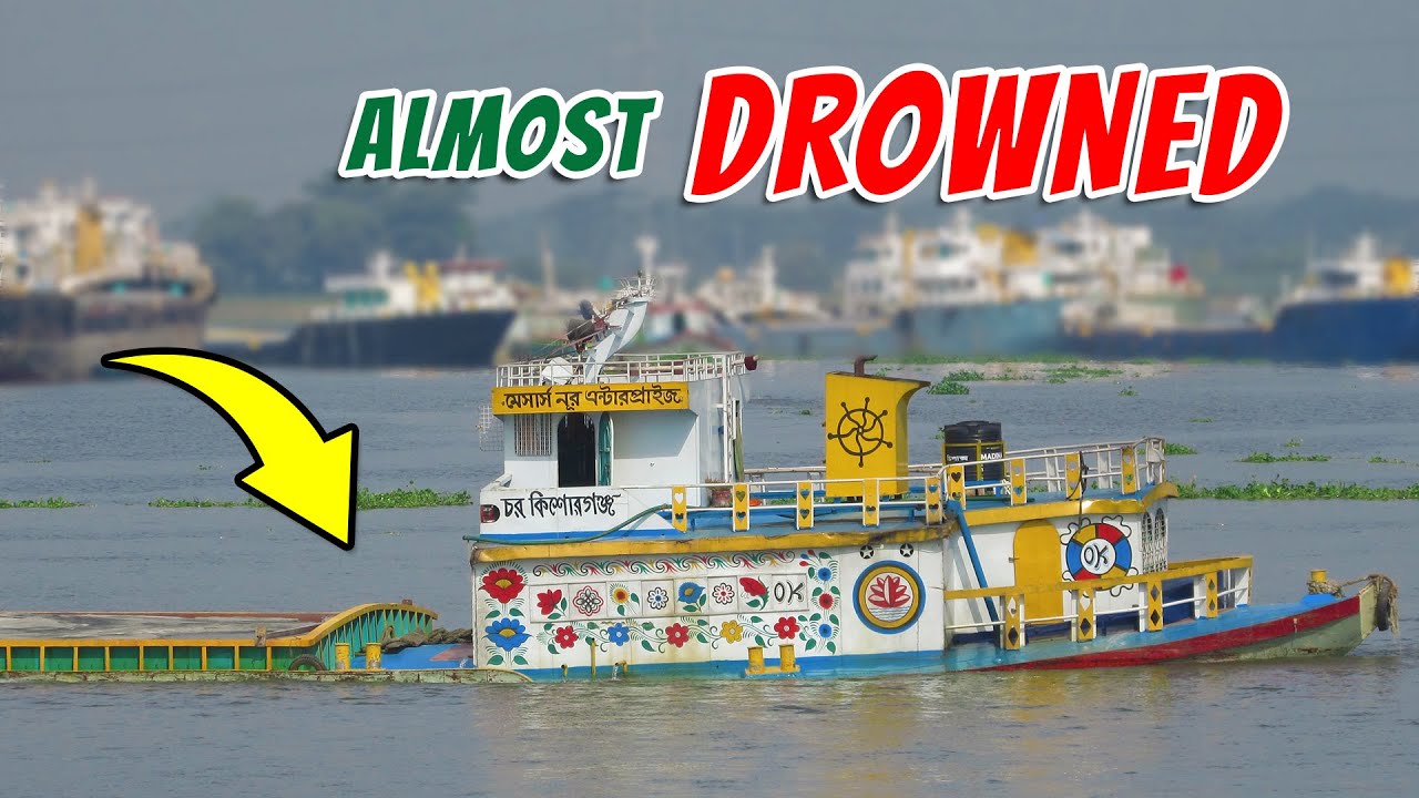 Fully Loaded Bulkhead Ship M.B. NUR Enterprise In Munshiganj Terminal ...