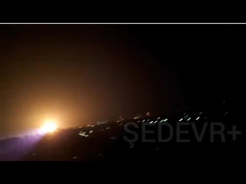 Bərdənin vurulma anı kameraya çəkdi - ŞOK GÖRÜNTÜLƏR!