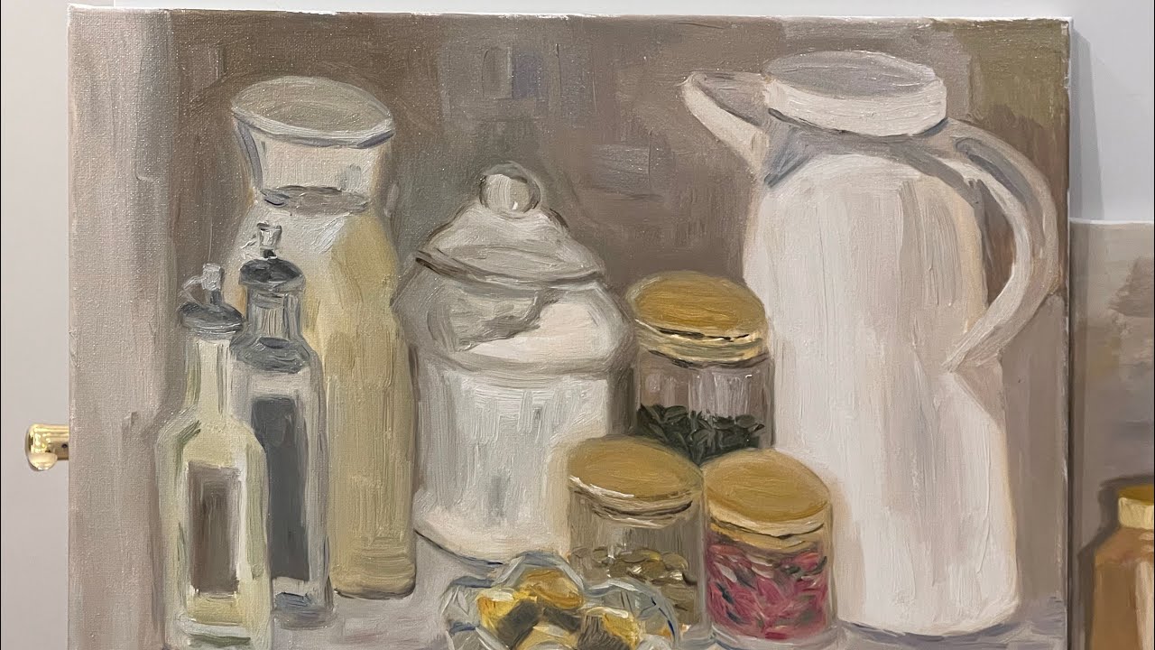 Still life oil painting | painting tutorial video - YouTube