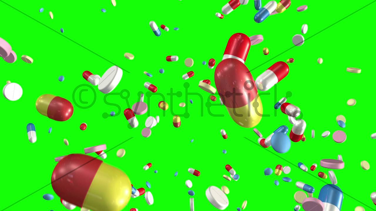 Stock video. Pills falling Green Screen. Loop section from 10 seconds ...