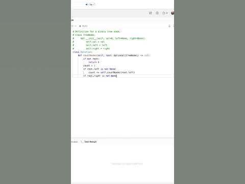 Leetcode #222: Count Complete Tree Nodes #programming #leetcode #leetcodepython # ...
