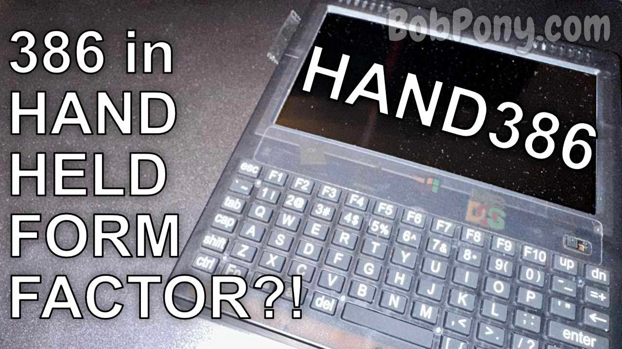 HAND386, the 386 based handheld device - YouTube