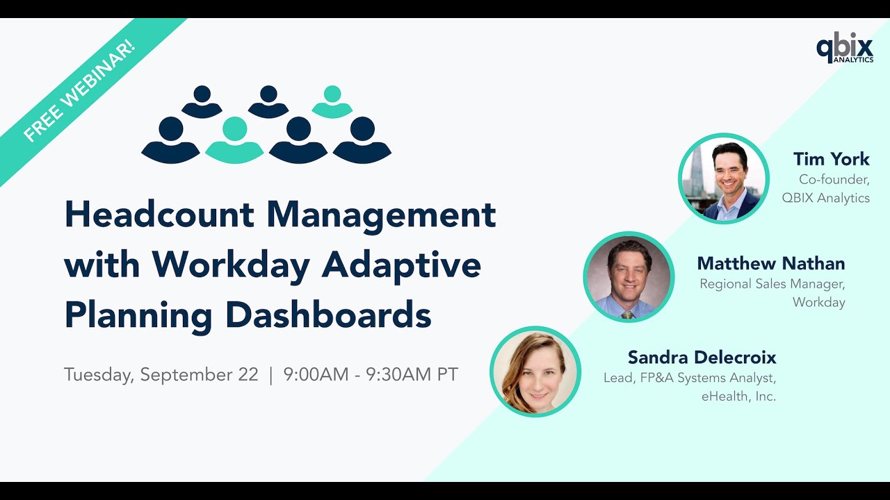 Headcount Management with Workday Adaptive Planning Dashboards Webinar ...