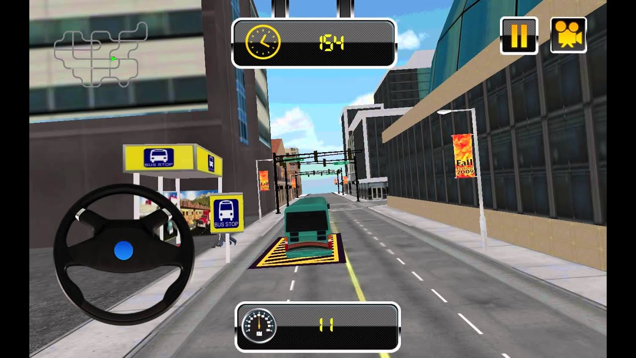 City Bus Driving Mania 2016 Game play - YouTube