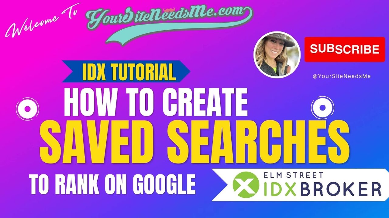 2023 IDXBroker Tutorial How to Make IDX Saved Searches to Rank on Google for SEO - YouTube