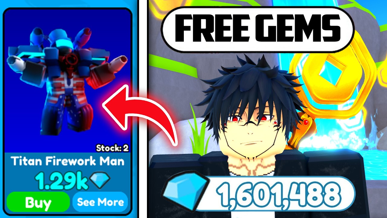 😱 LMAO 1K GEMS 💎 FOR NEW TITAN FIREWORK MAN 💀 I SOLD IT FOR 75K💎 ...