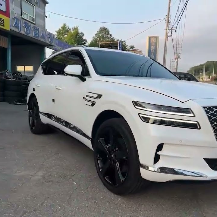 제네시스GV80 22인치 블랙휠튜닝 - YouTube