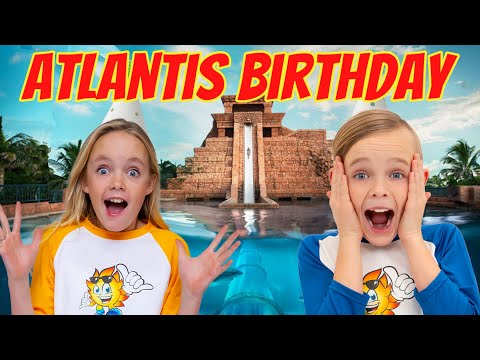 Birthday Surprise for Jazzy and Jack at Atlantis Bahamas! Birthday Vacation!