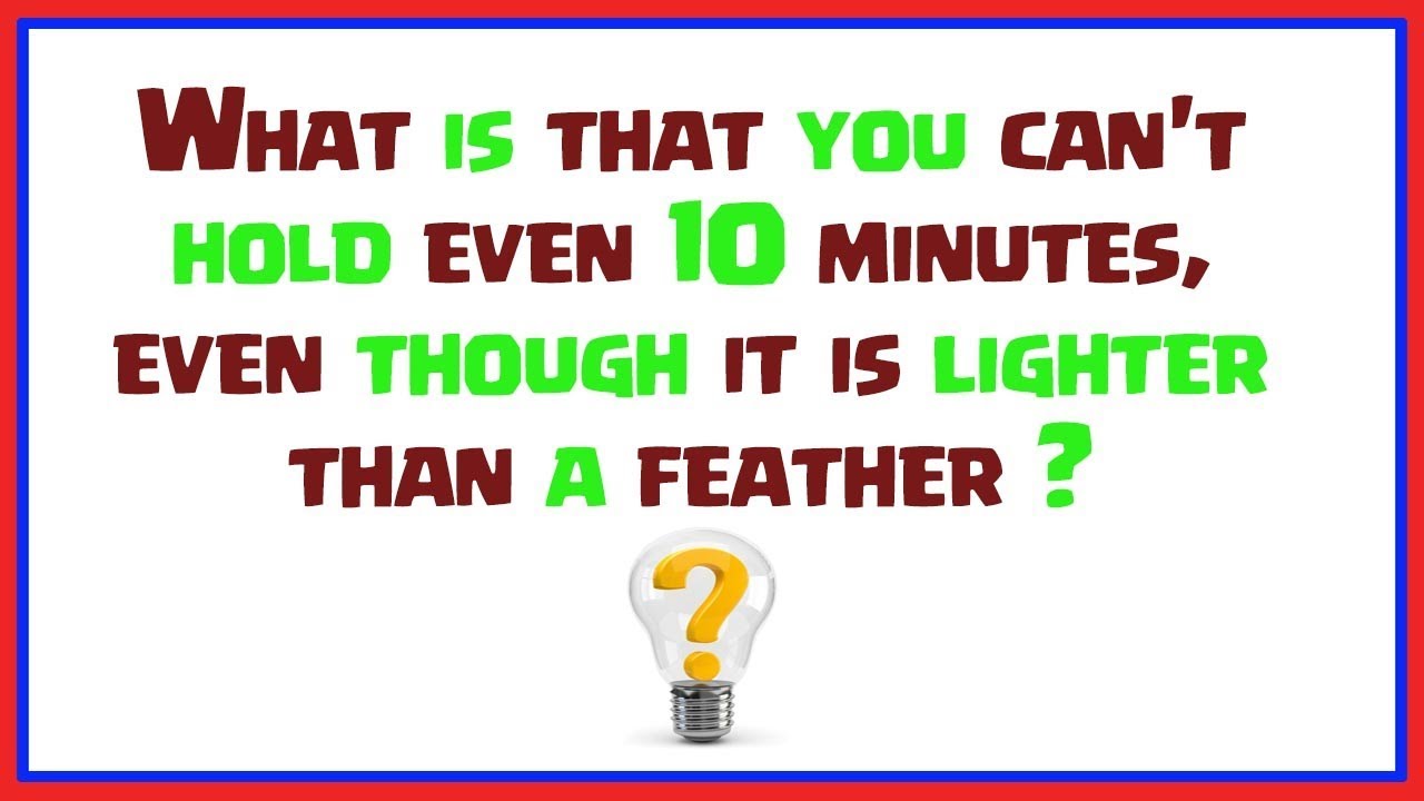 5 Easy Riddles for Teens Which 95% Adult Fails to Solve - YouTube