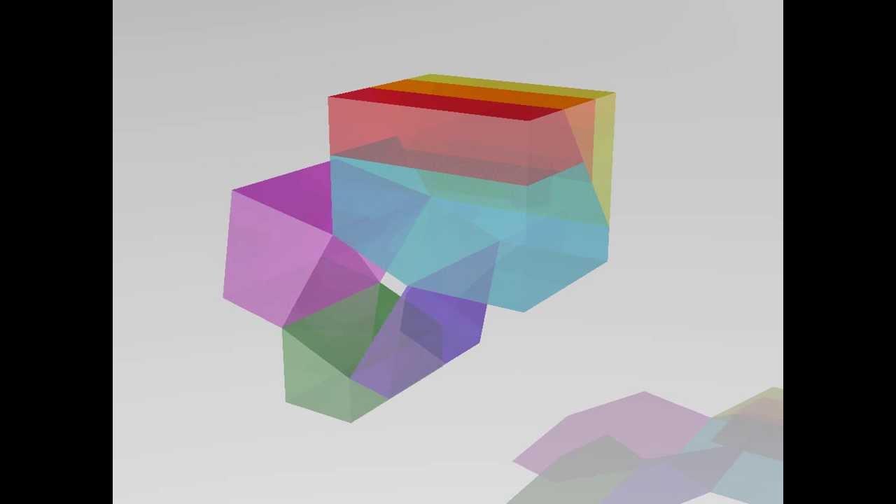 Hinged Dissection of a Cube - YouTube
