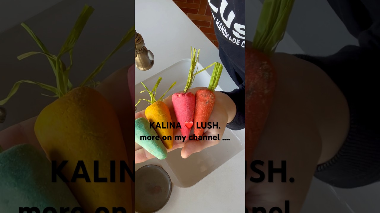 LUSH Babby Rainbow Carrot ️REUSABLE BUBBLE BAR demo ️LUSH EASTER 2024 ️ ...