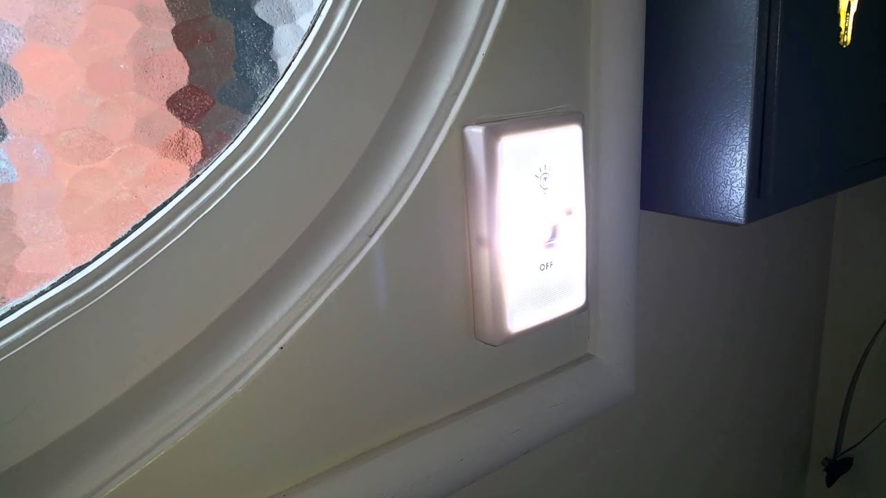 Battery operated light switch - YouTube