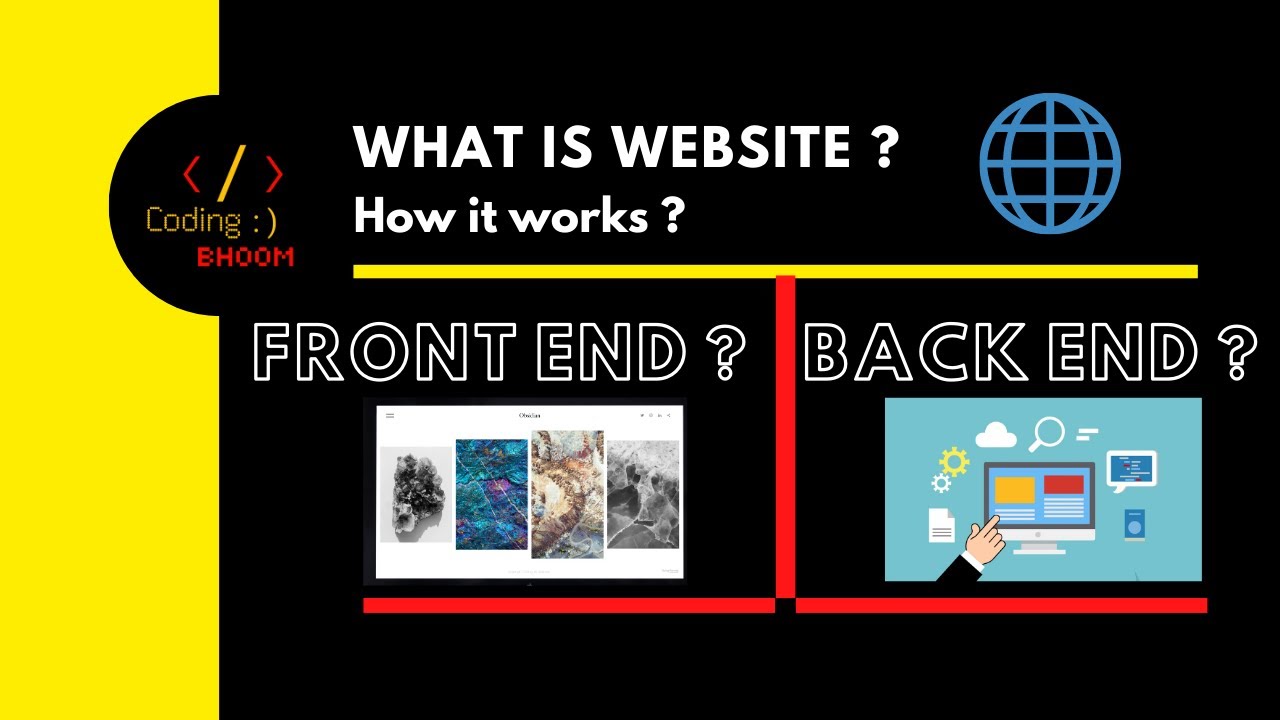 What is website? How it works? Front-End & Back-End -Websites explained ...
