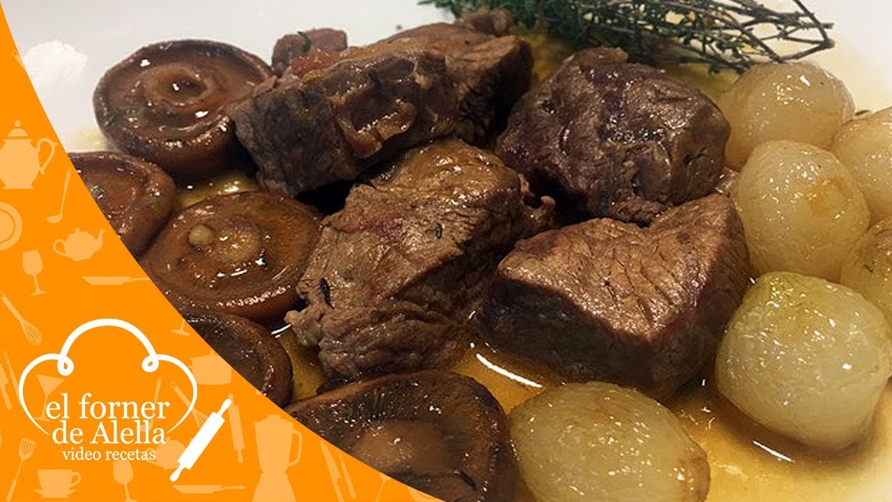 Ternera con setas y cebollitas - YouTube
