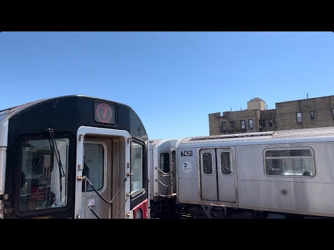 NYC Subway: IRT Flushing Line (7) Train Action @ 82 Street Jackson ...