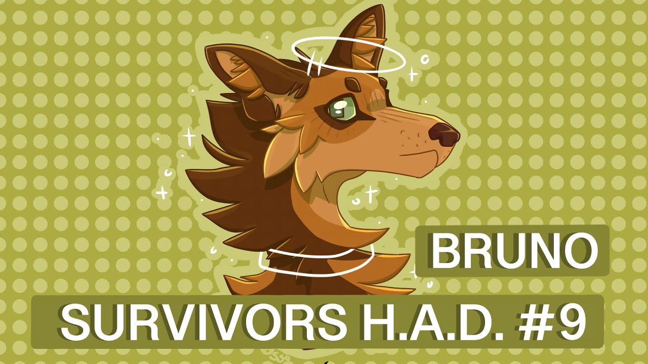 Bruno Survivors Dogs Speedpaint | H.A.D. #9 💚🧡 - YouTube