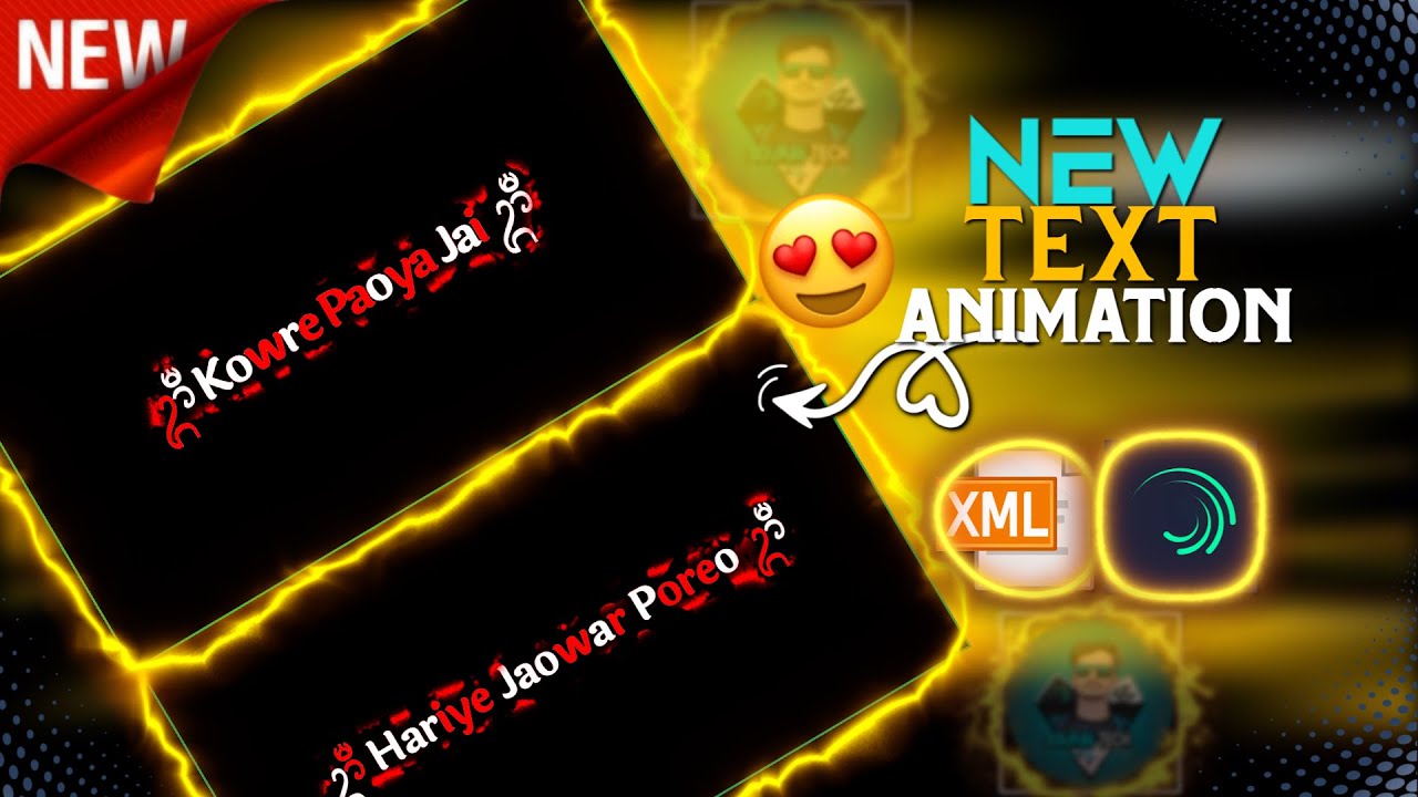#xml Text Animation For Alight Motion | Alight Motion Text Animation Xml | text effect xml #xml ...