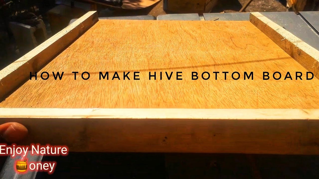 🌎 How to make a hive bottom board beekeeping in jamaica - YouTube