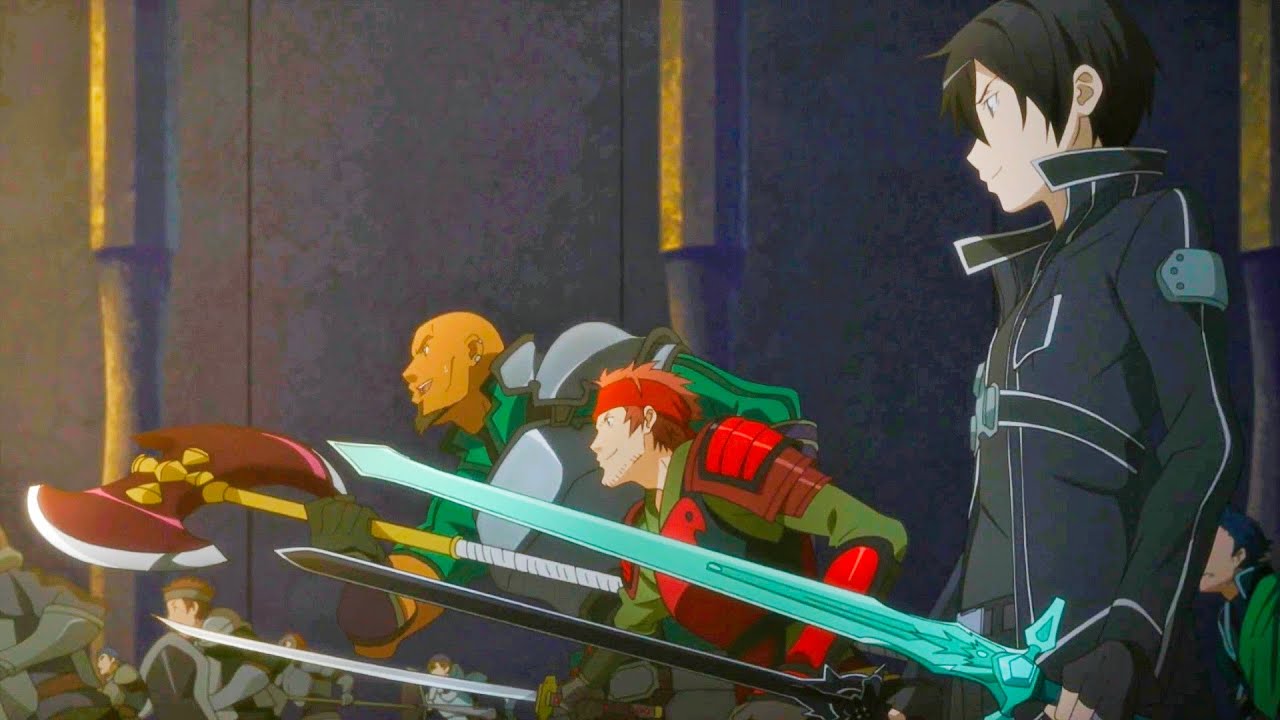 KRITO AND HIS ARMY FIGHT AGAINST SKELETON KING | SWORD ART ONLINE ...