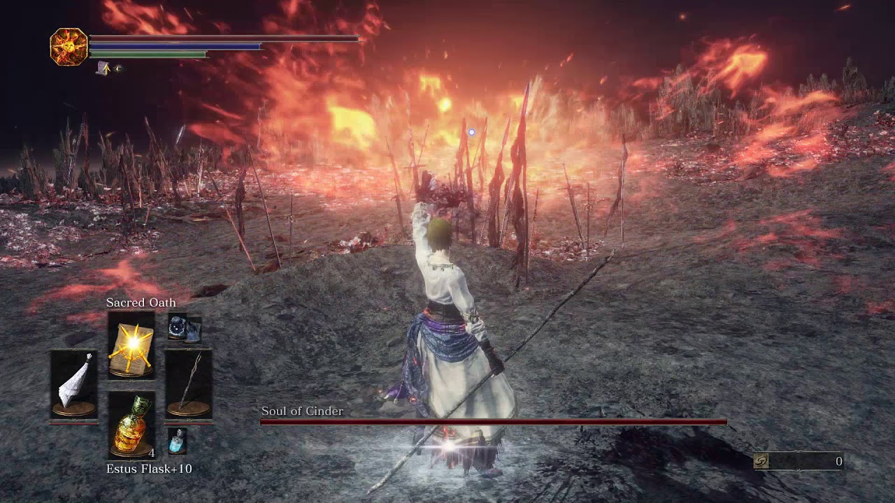 Dark Souls 3 - Soul of Cinder Derrotado con Great Soul Dreg - YouTube