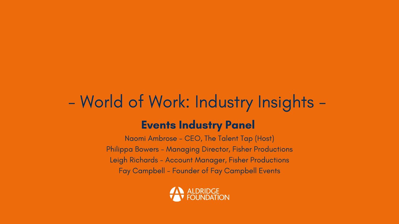 World of Work - Events Industry Insights - YouTube