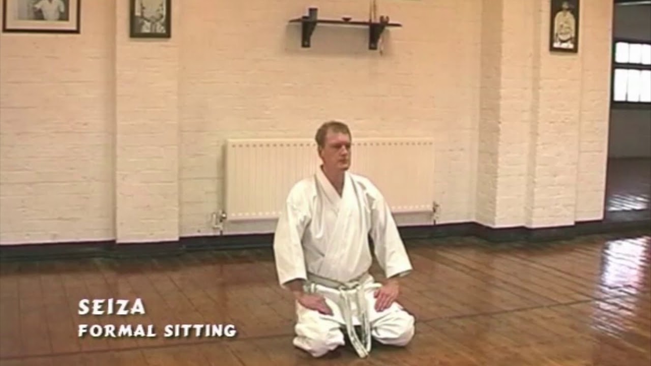 Shotokan Karate Kihon: Kneeling and Bowing - Sensei Dave Kershaw - YouTube