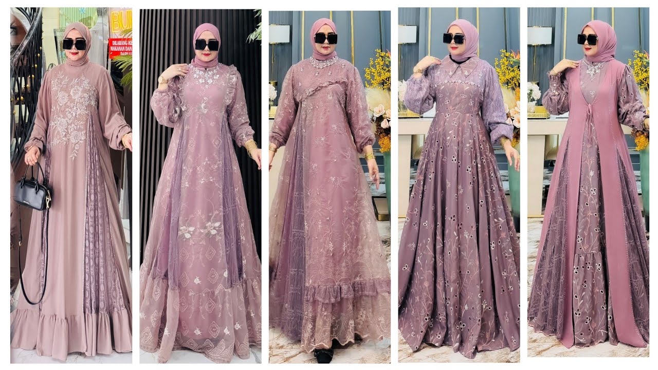 Model Model Gamis Dres / Gaun Pesta Terbaru Cantik Mewah Elegant - YouTube