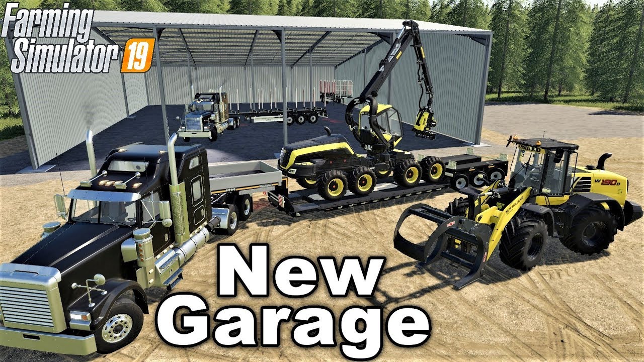 Farming Simulator 19 Heavy Equipment Garage Setup On The Boulder Canyon ...